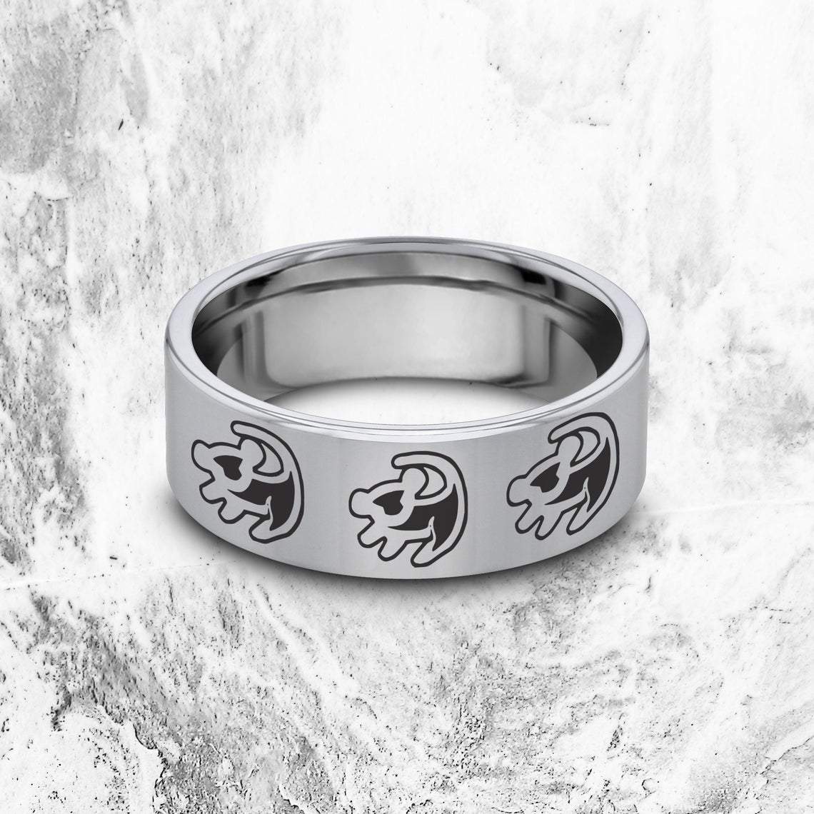 Disney The Lion King Engagement Ring, Simba Ring, Disney Wedding Ring,