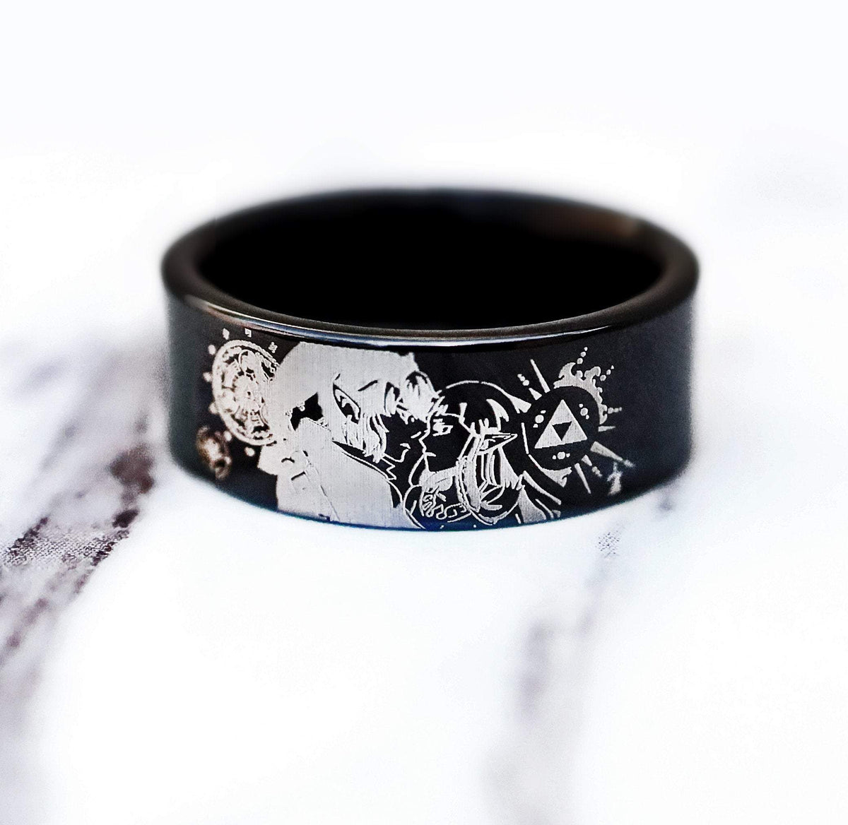 Legend of Zelda Engagement Ring, Link Zelda Triforce Ring, Zelda Jewel