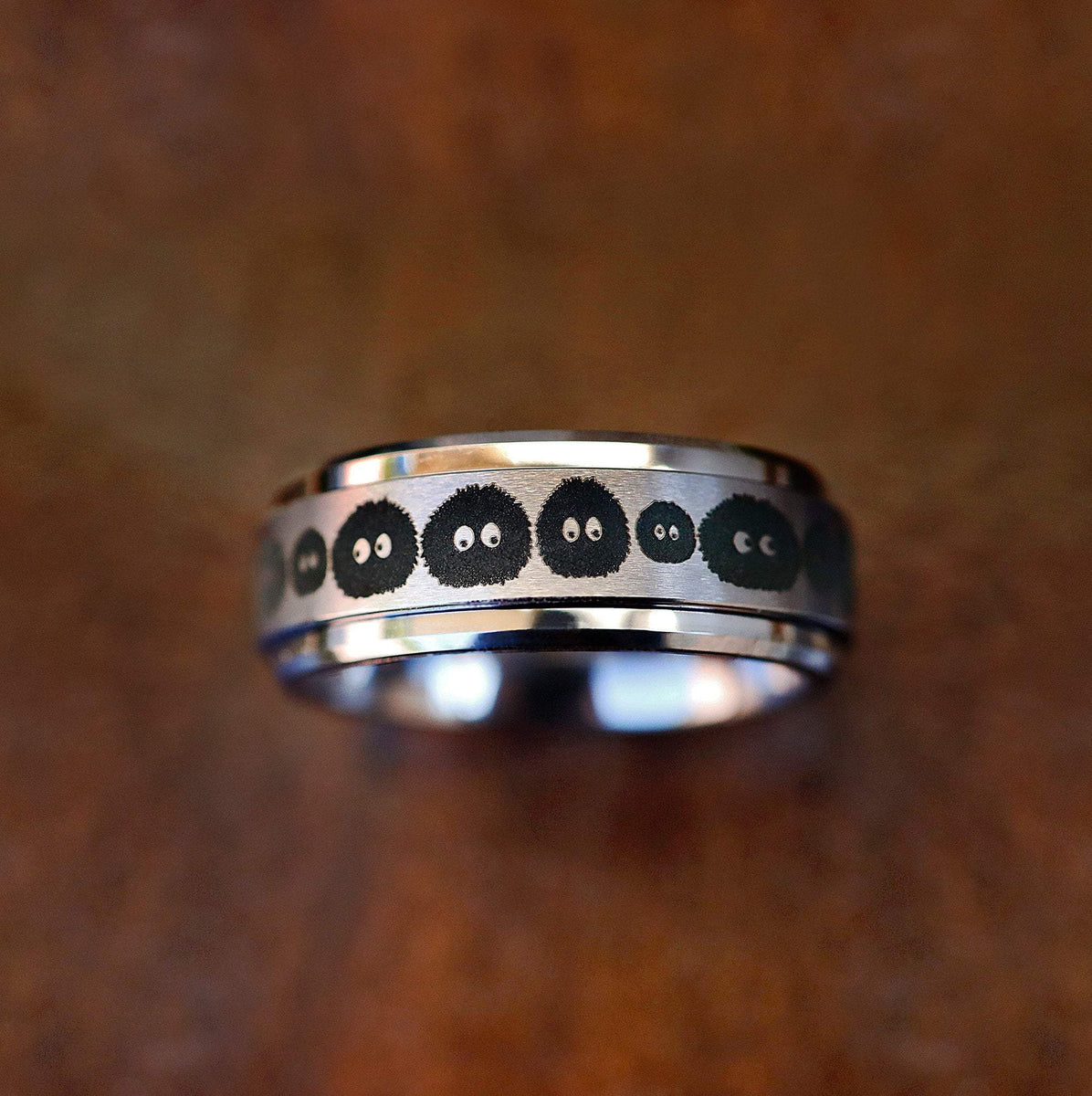 Sootball Anime Ring, Chihiro and Haku Ring, Studio Ghibli Dragon Ring,