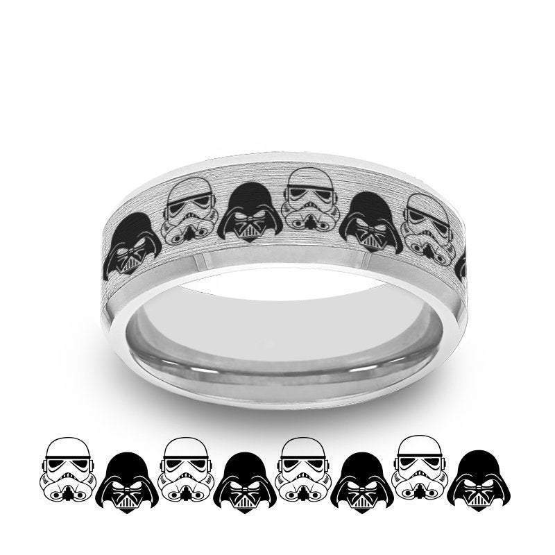 Star Wars Darth Vader Ring, Storm Trooper Ring, Star Wars Ring, Star W