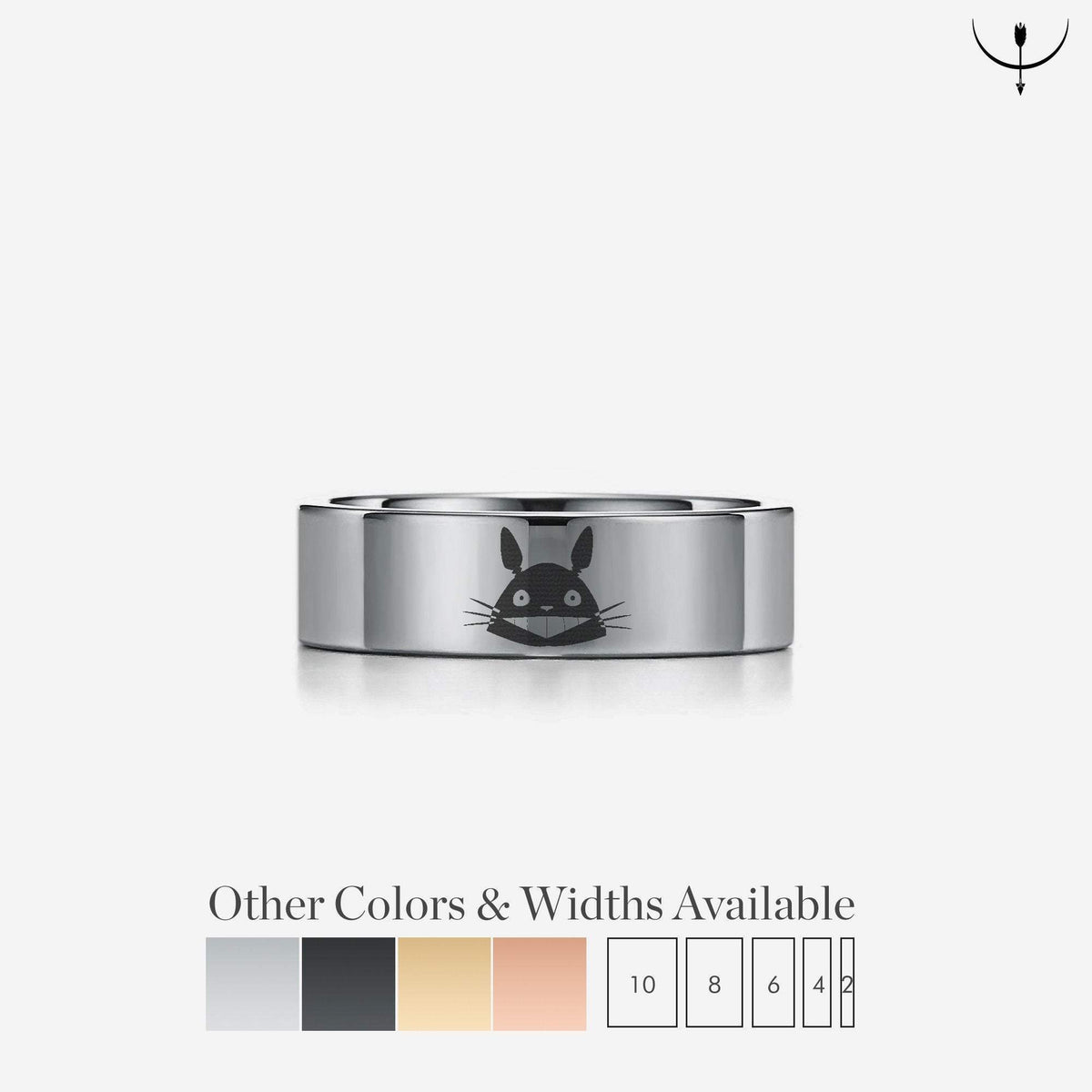 Studio Ghibli Symbol Ring, Anime Symbol Ring, Totoro Symbol Ring, Stud